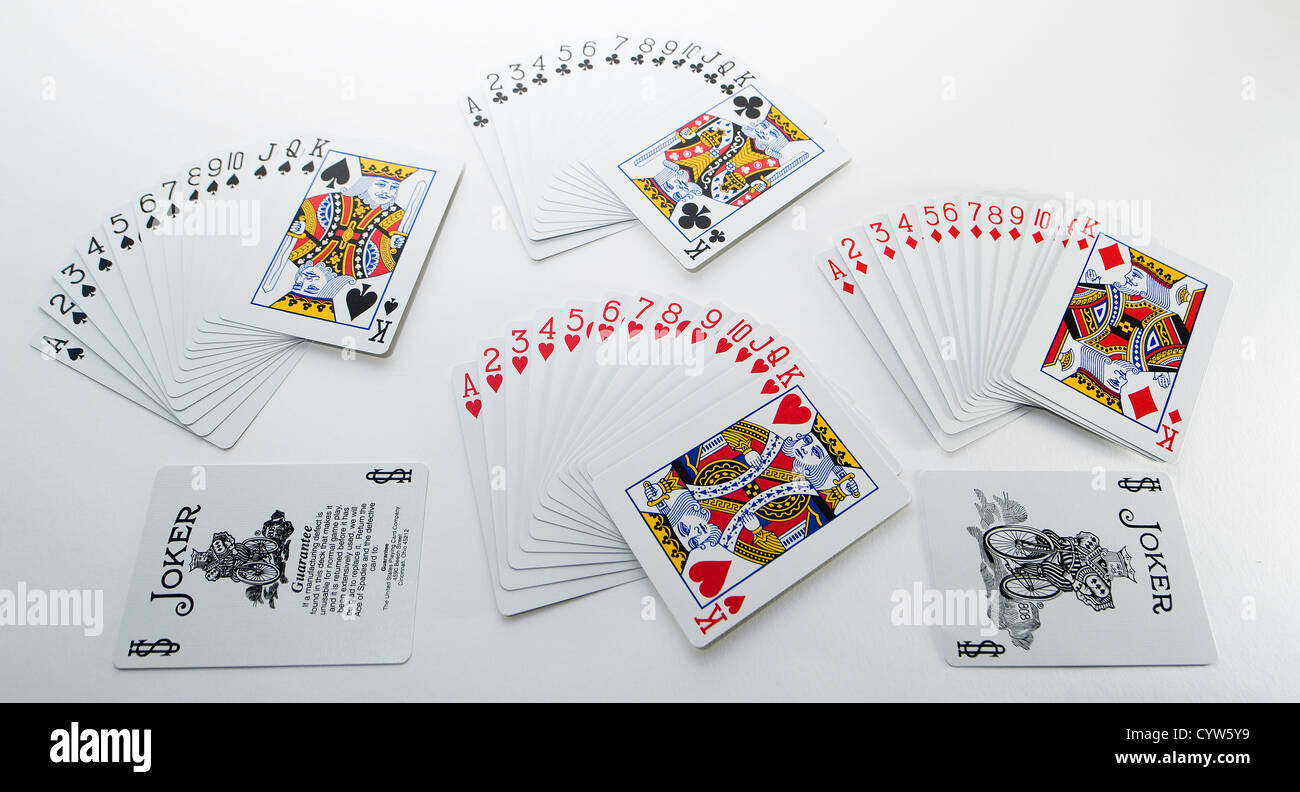 Deck of poker playing cards Stock Photo - Alamy
