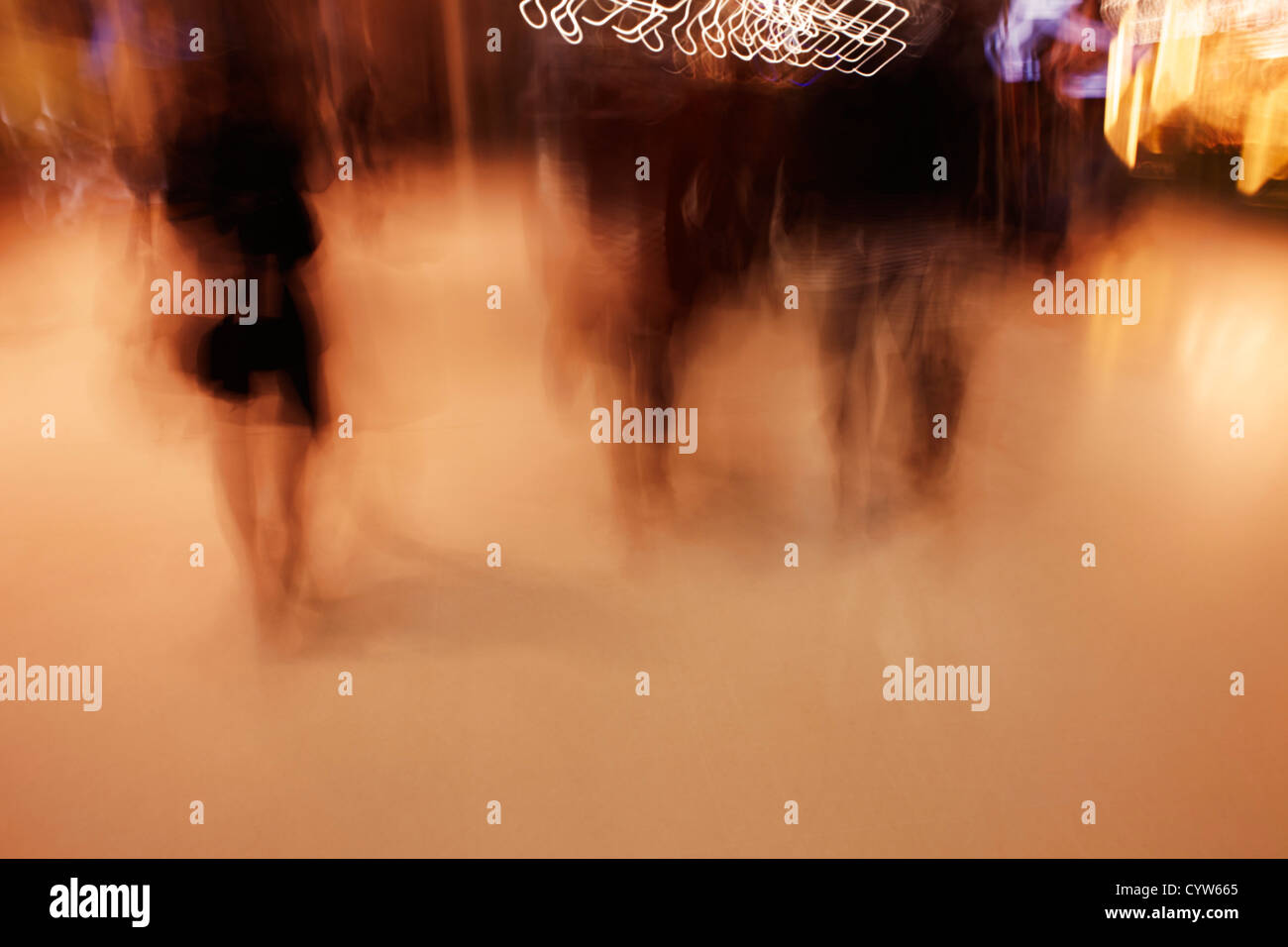 Blurry moving people in a public place Stock Photo - Alamy