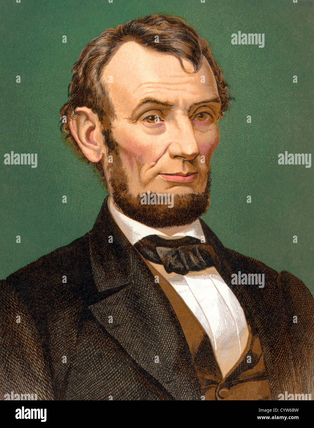 Vintage portrait of Abraham Lincoln Stock Photo - Alamy
