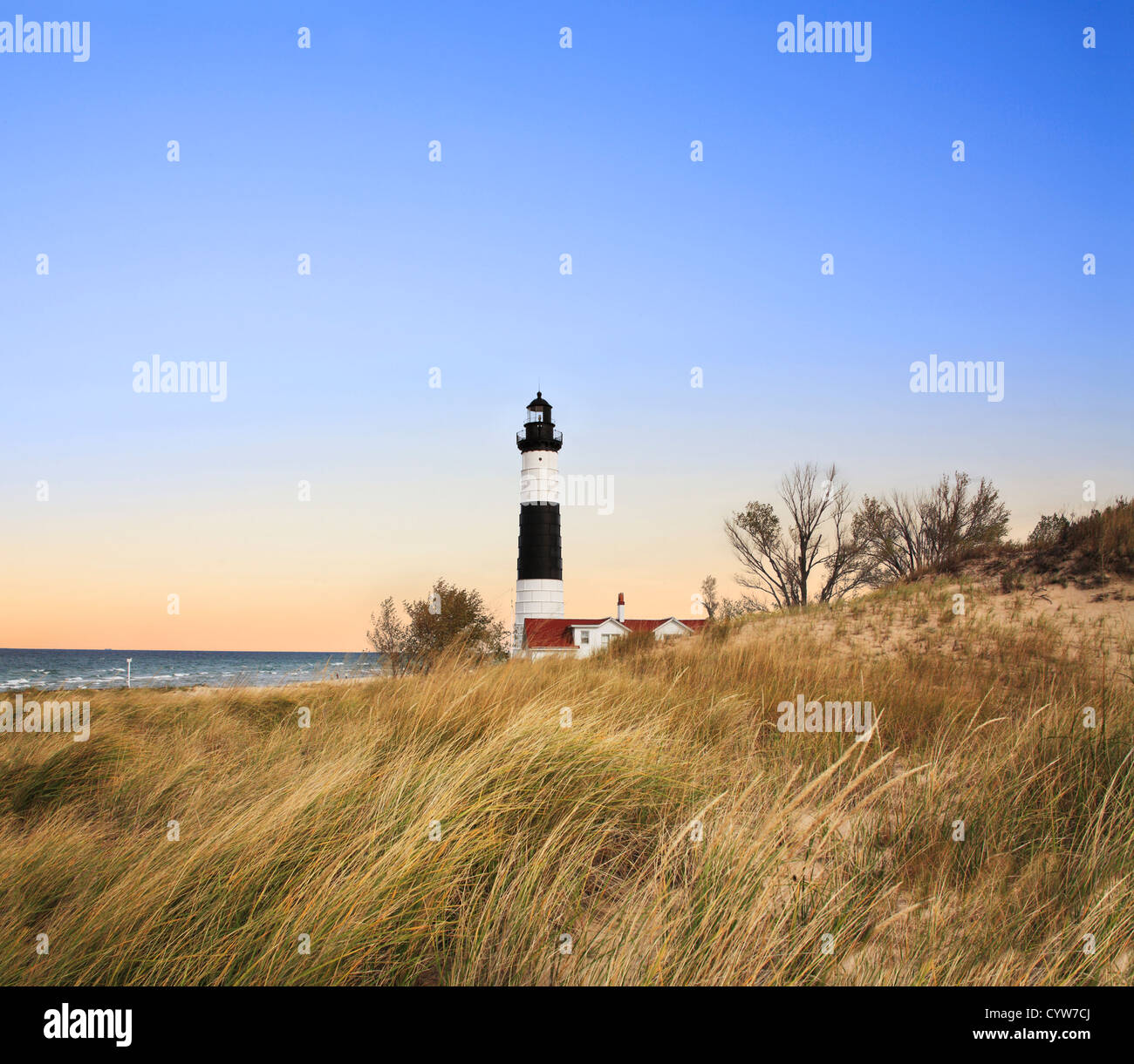 The Big Sable Point Lighthouse In Beautiful Evening Light, Michigan's ...