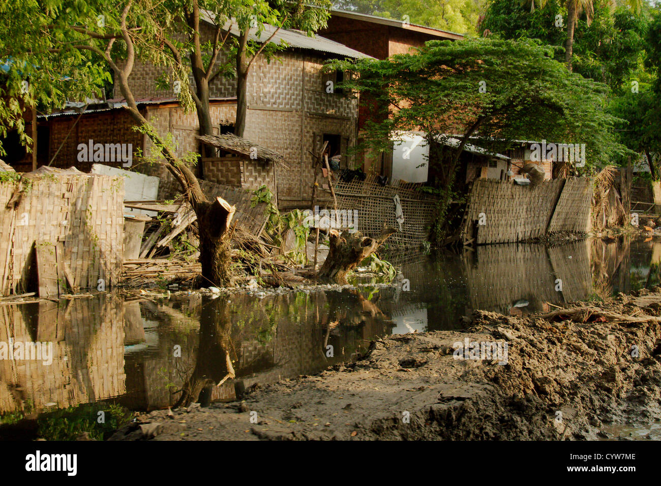 house flooded by monsoon rain at Mandalay Stock Photo - Alamy