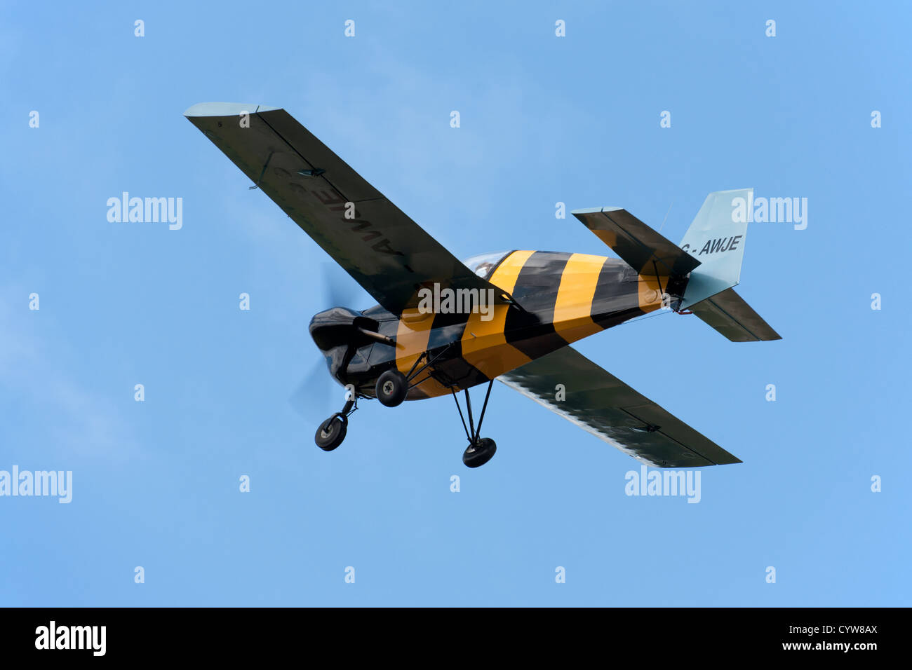 Tipsy T66 RA45 Series 3 Nipper G-AWJE in flight after take-off Stock ...