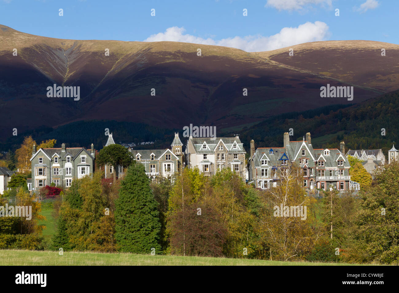 Overlooking keswick in the lake district hi-res stock photography and ...
