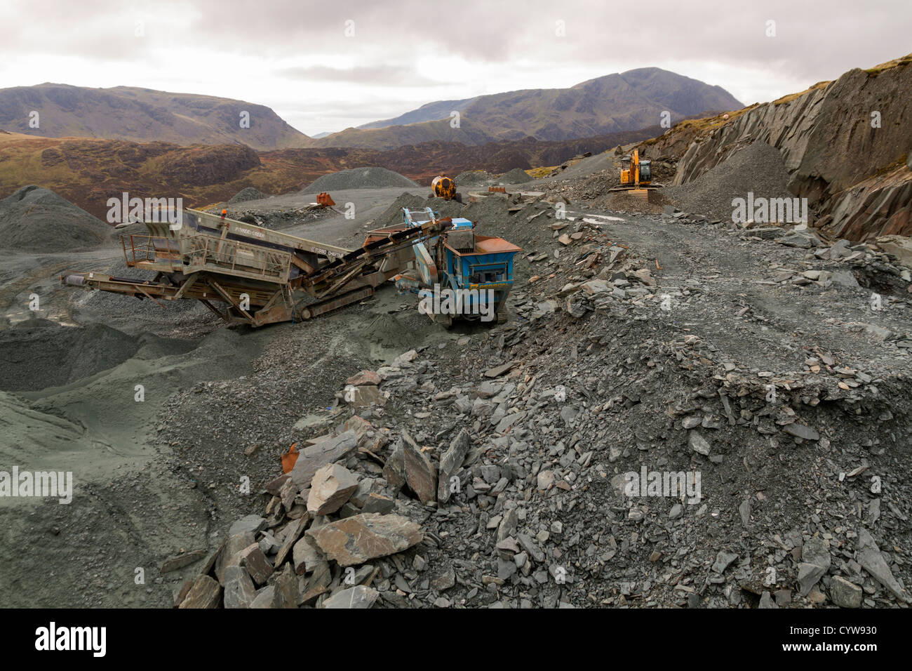 Working slate quarry hi-res stock photography and images - Alamy
