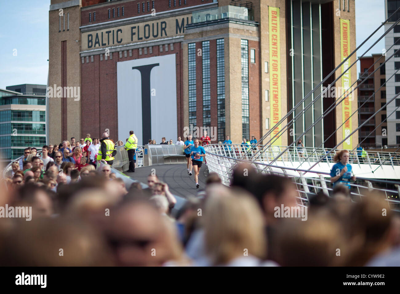 Runners competing in the Great North Run Stock Photo - Alamy