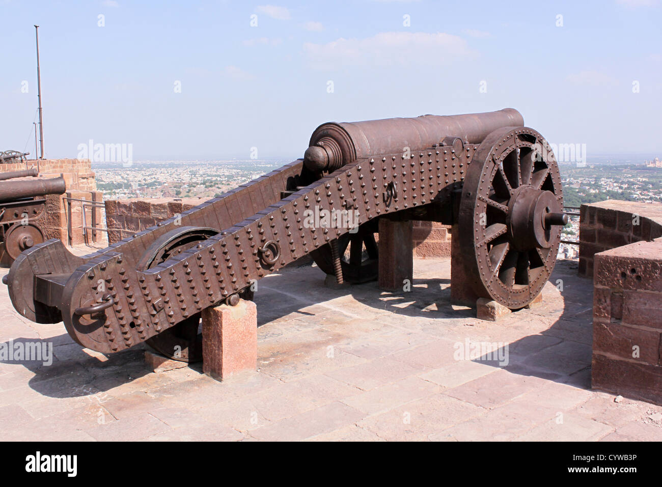 Medieval cannon, artillery used by rajpuths for defence.Mehrangarh fort ...