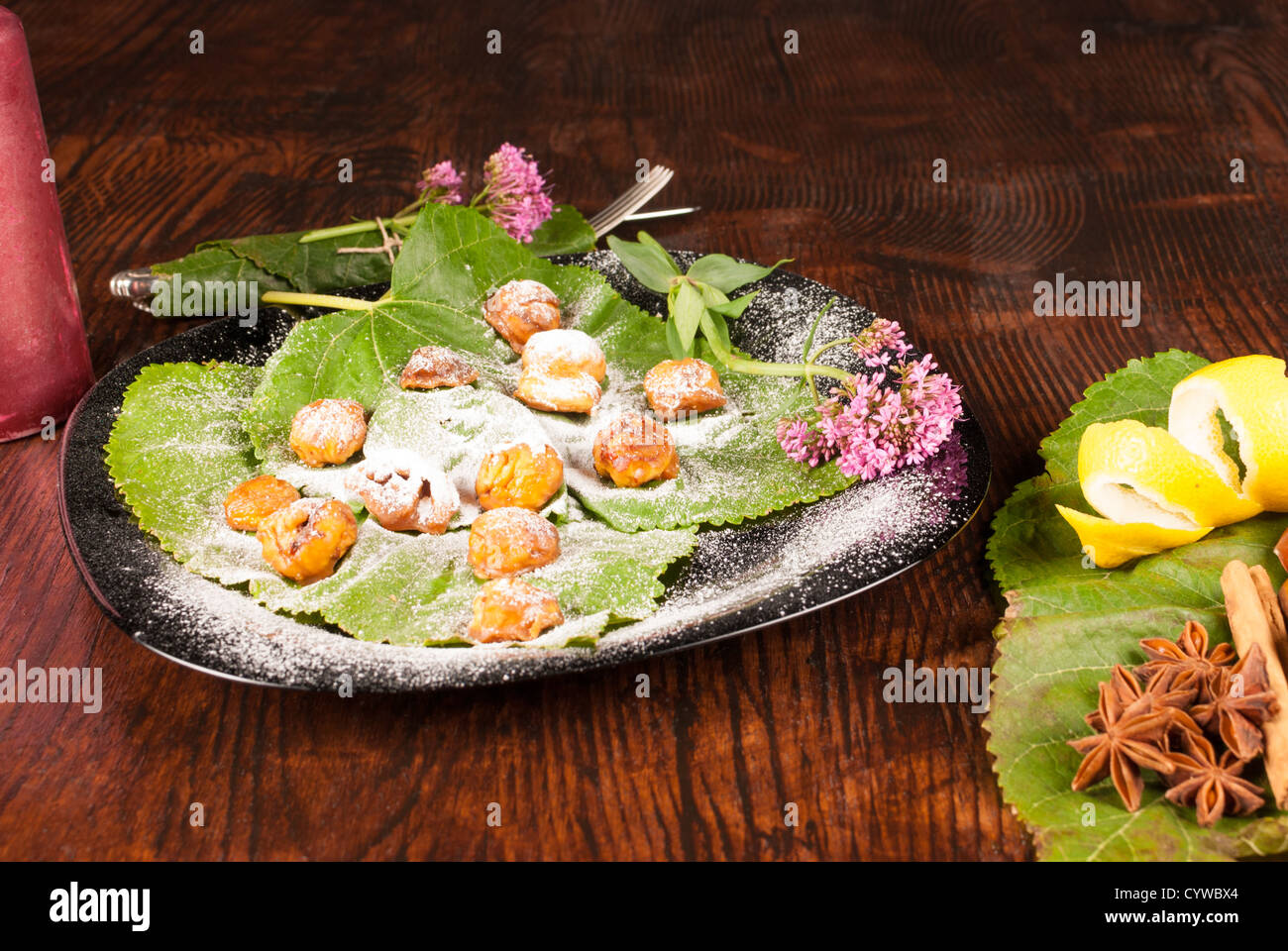 Candied and glazed chestnuts, marron glace Stock Photo - Alamy
