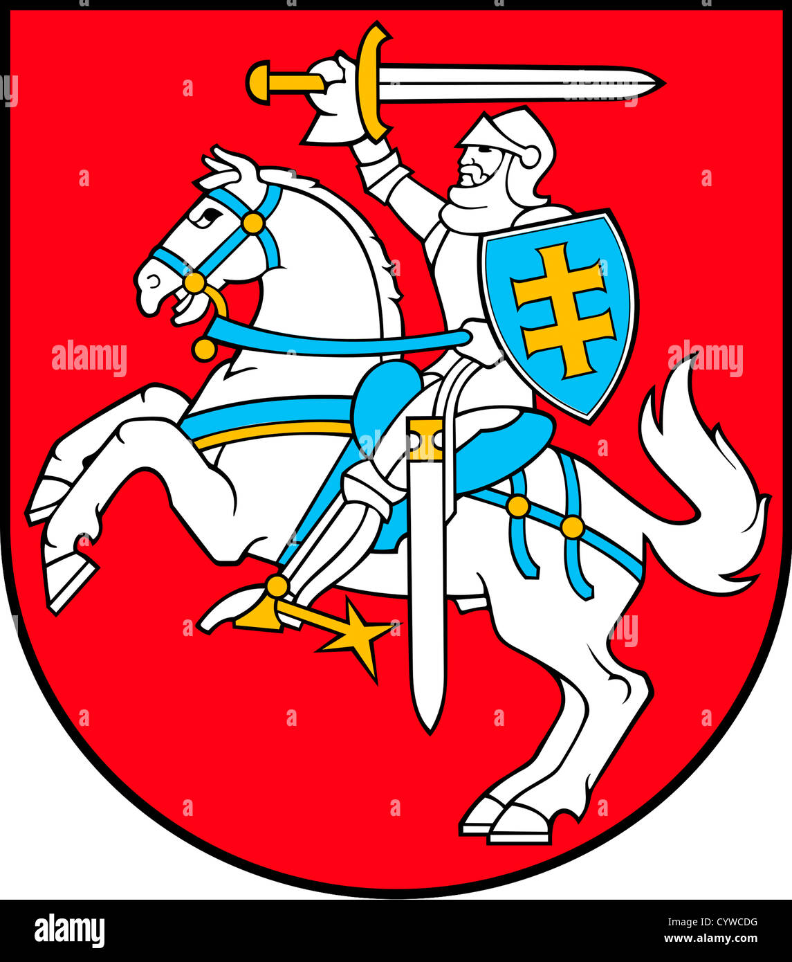 National coat of arms of the Republic of Lithuania Stock Photo - Alamy