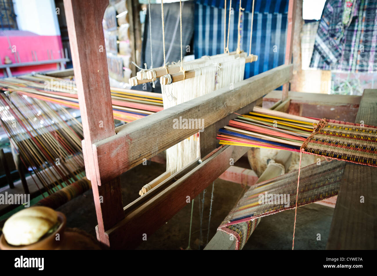 Traditional guatemalan weaving hi-res stock photography and images - Alamy
