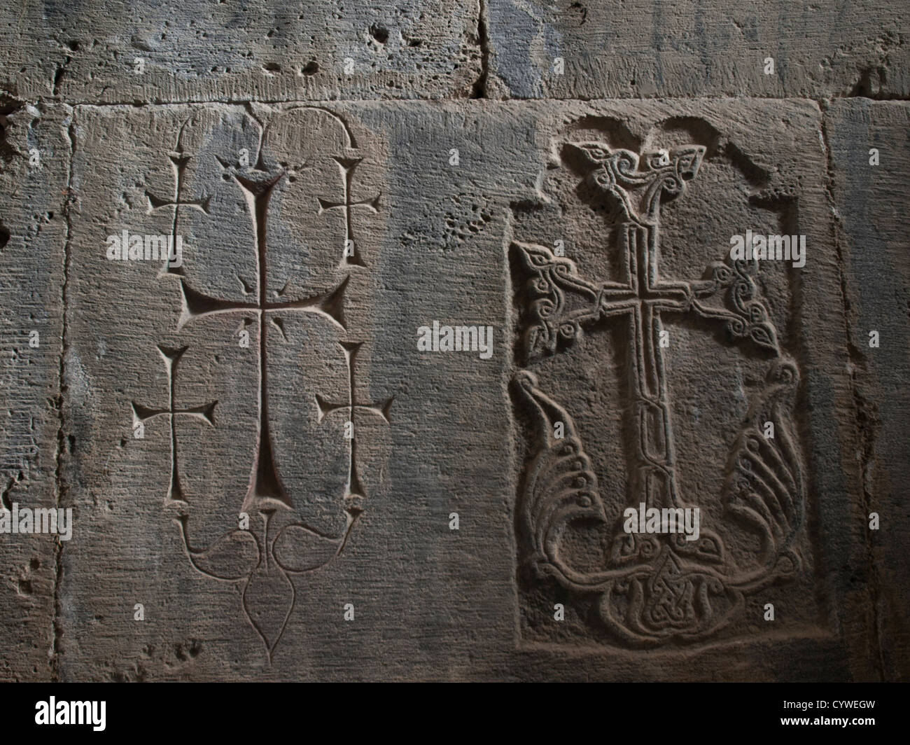 Haghpat Monastery, wall cross stone Stock Photo - Alamy