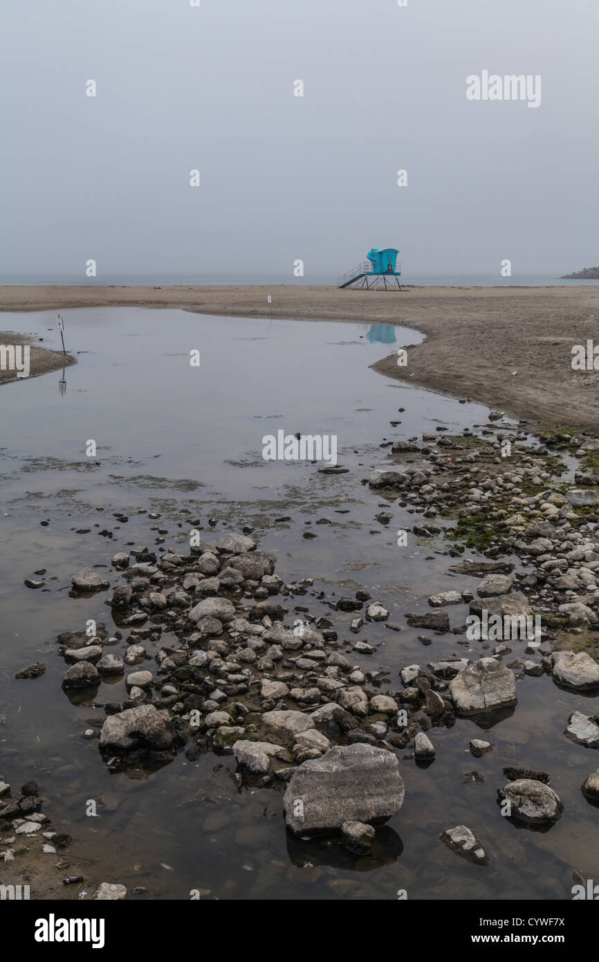 a desolate beach in Santa Cruz, California Stock Photo - Alamy