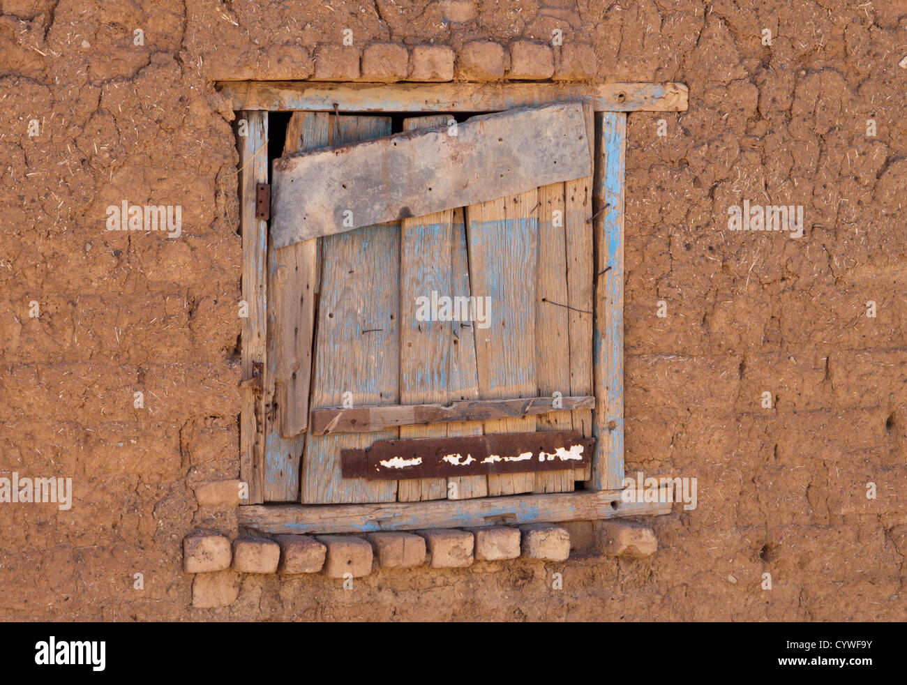 Mud Hut window of a house in Van Wyksvlei, Karoo, Northern Cape of ...