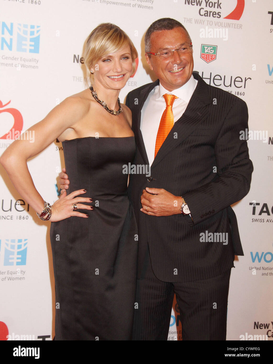 Nov. 10, 2012 - New York, New York, U.S. - Actress CAMERON DIAZ and CEO ...