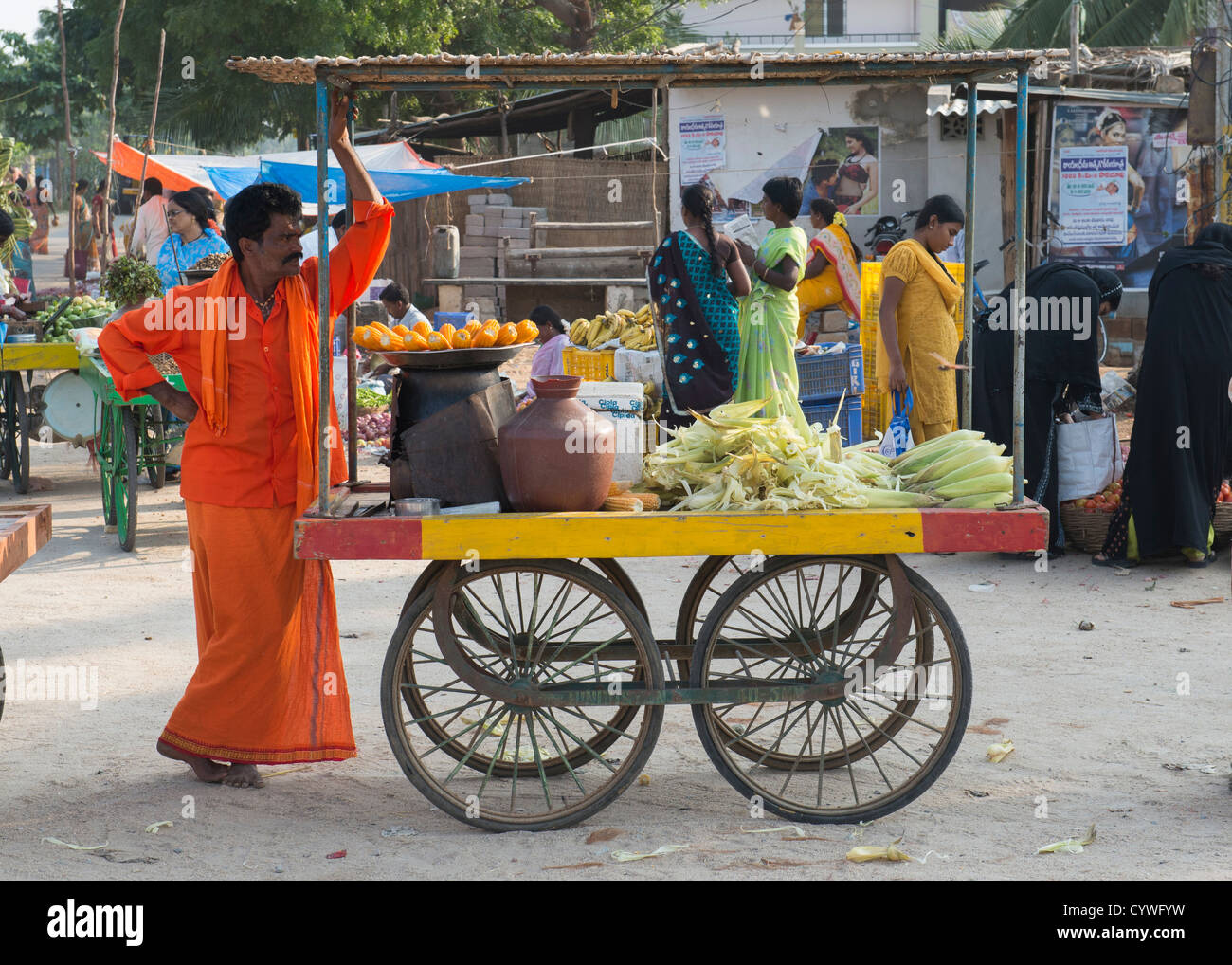 Sweetcorn market High Resolution Stock Photography and Images - Alamy