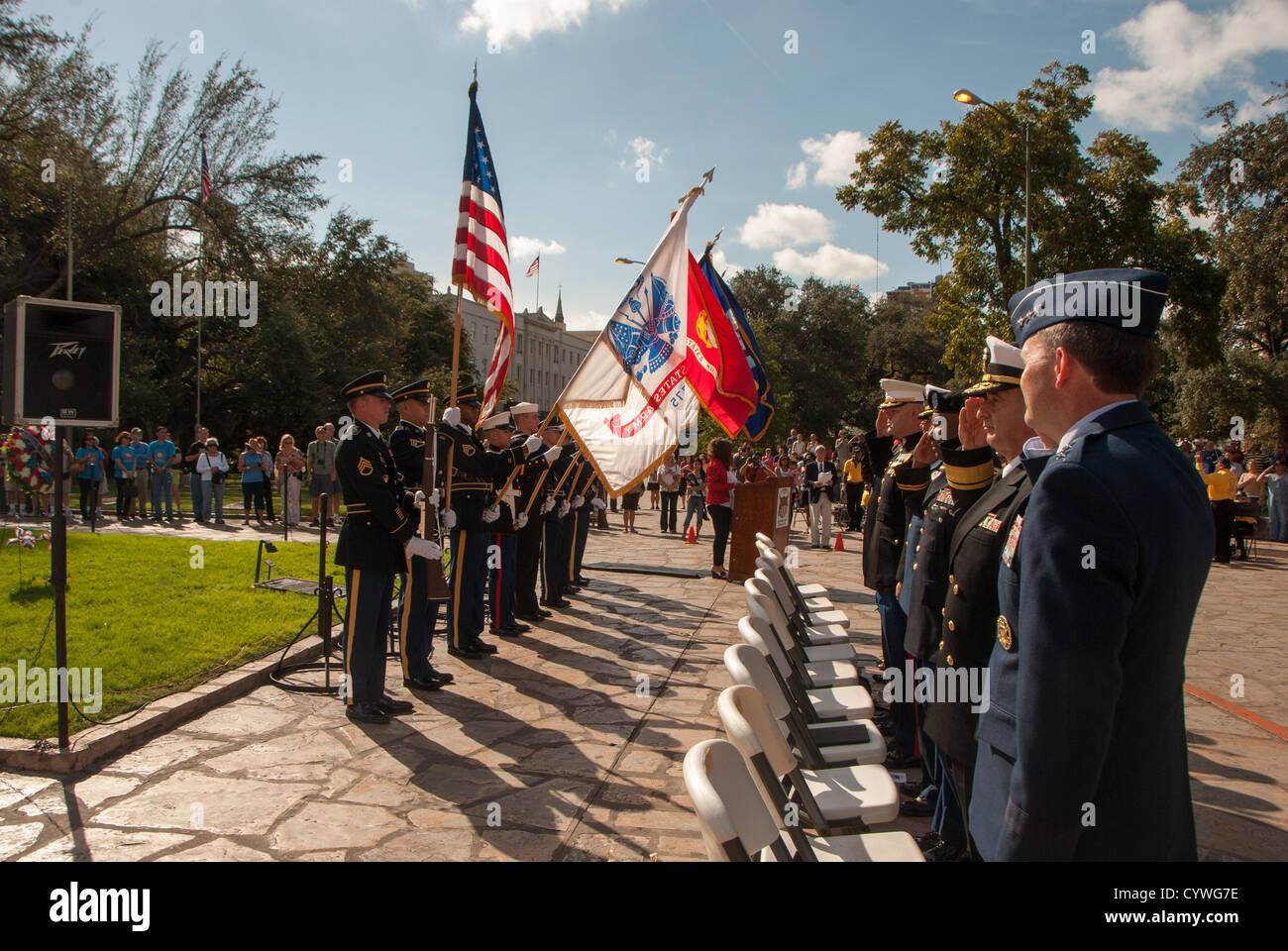 Joint service color guard hi-res stock photography and images - Alamy