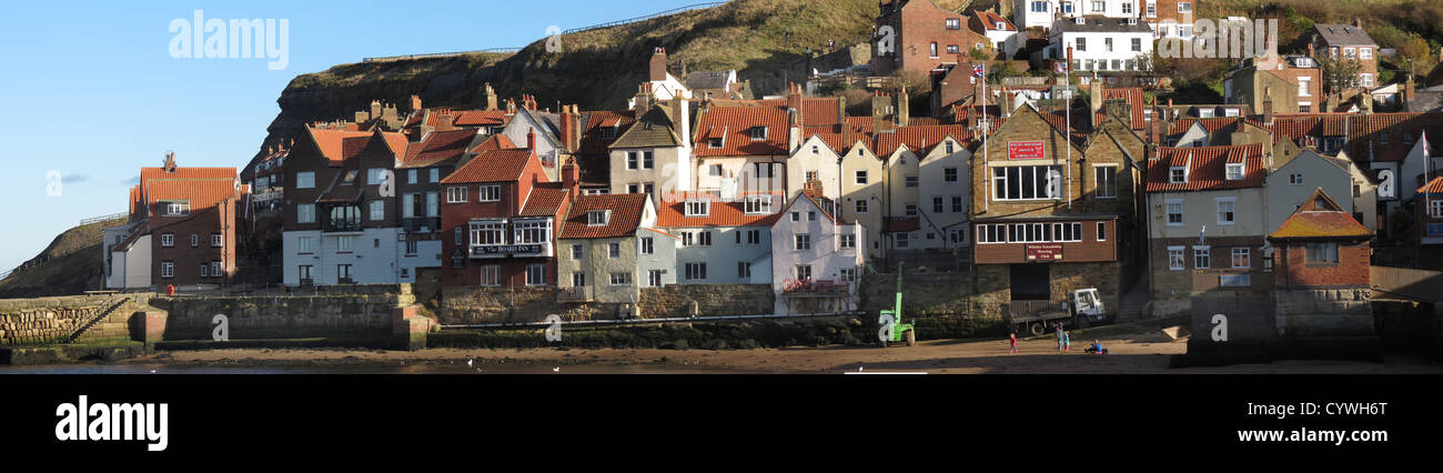 Whitby south cliff Stock Photo - Alamy