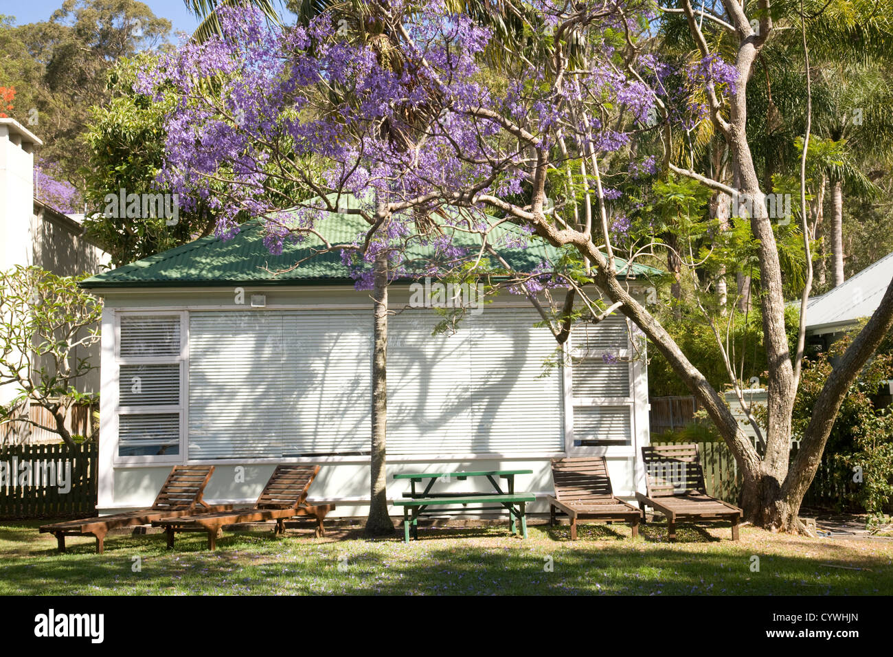 australian weekender home by the beach, with blinds closed,sydney ...