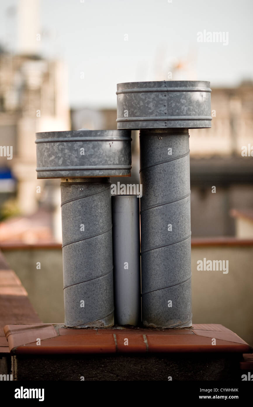 Twin chimneys hi-res stock photography and images - Alamy