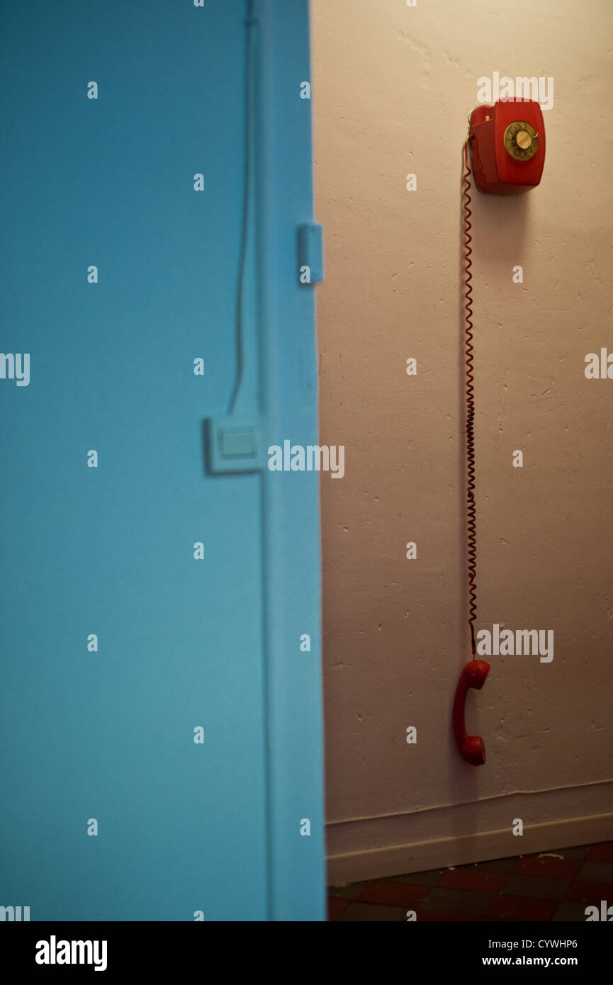 Hanging old telephone hi-res stock photography and images - Alamy