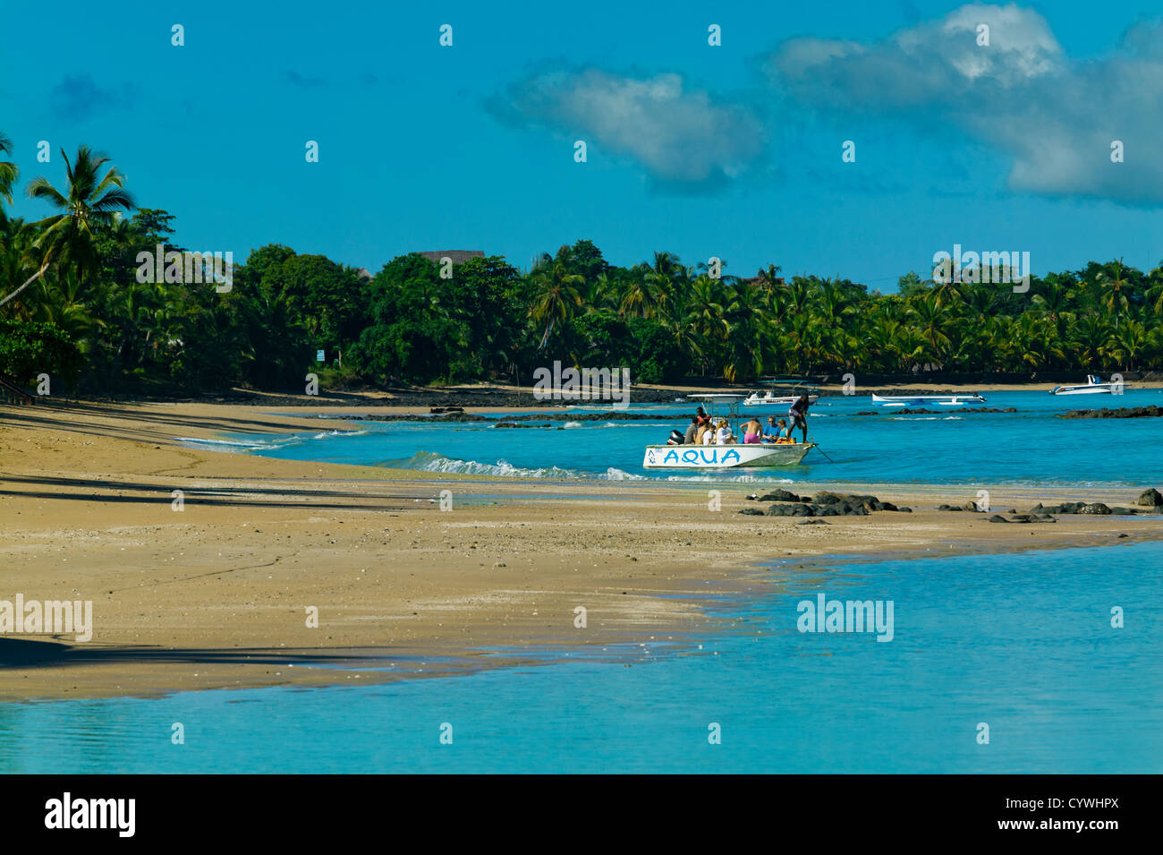 Tourists, Beach at Nosy Be Island, Madagascar Stock Photo - Alamy