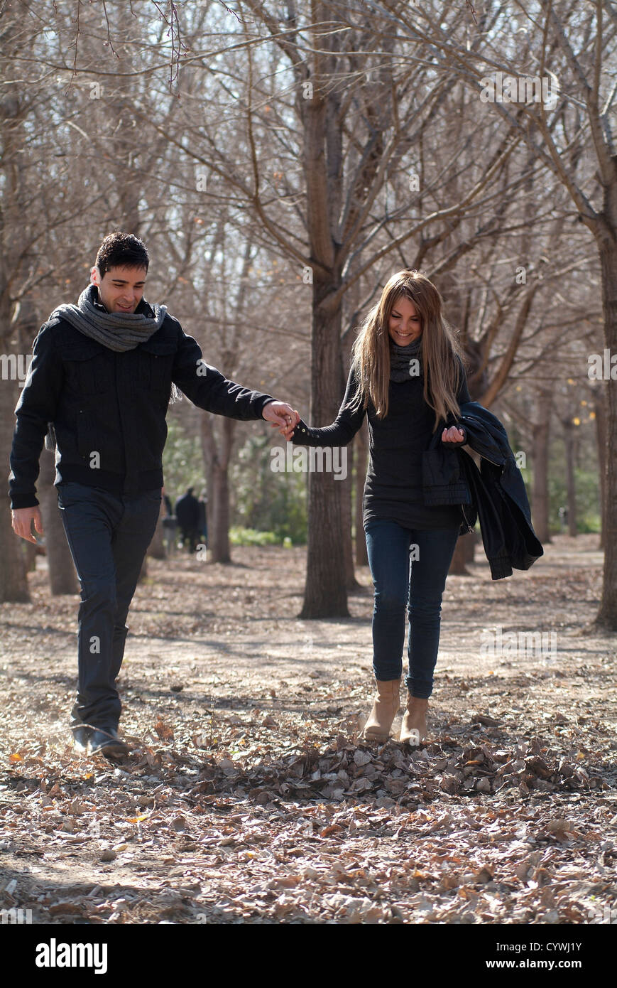 Loving couple having fun Stock Photo - Alamy