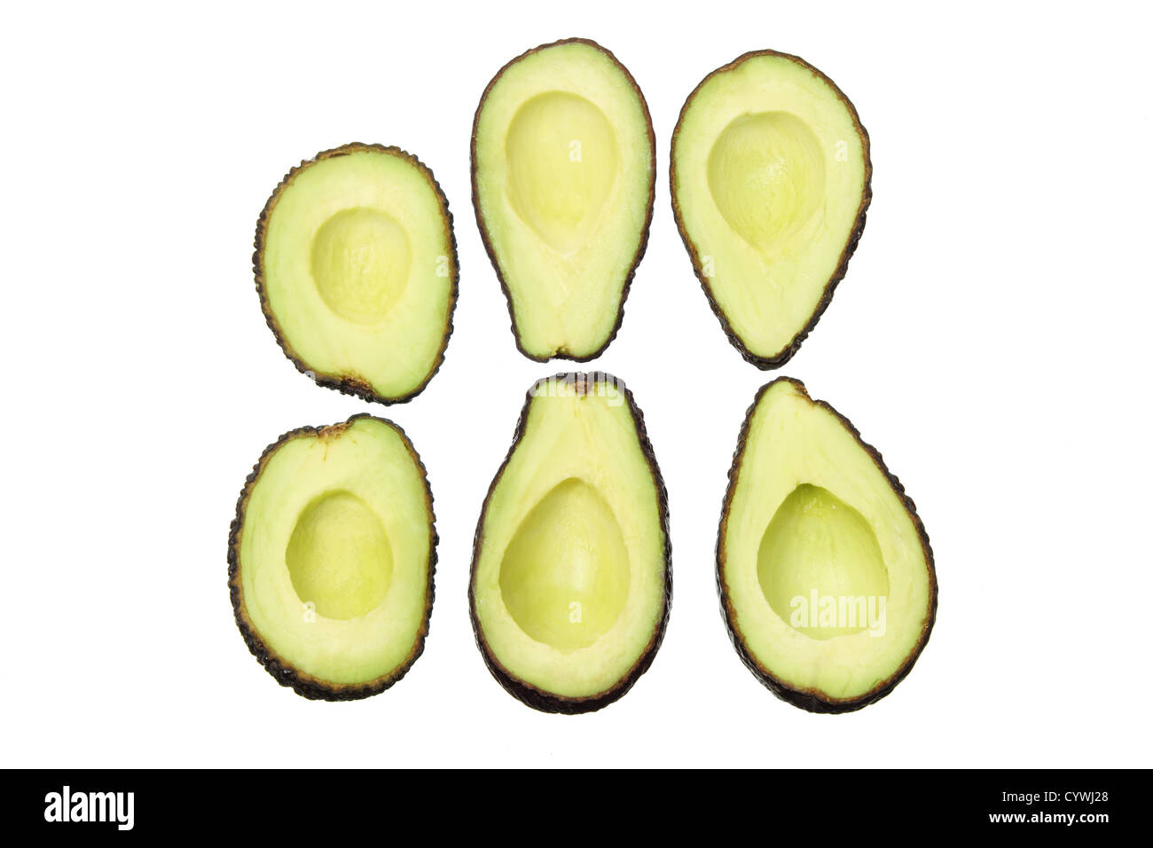 Avocado cut cutout hi-res stock photography and images - Alamy