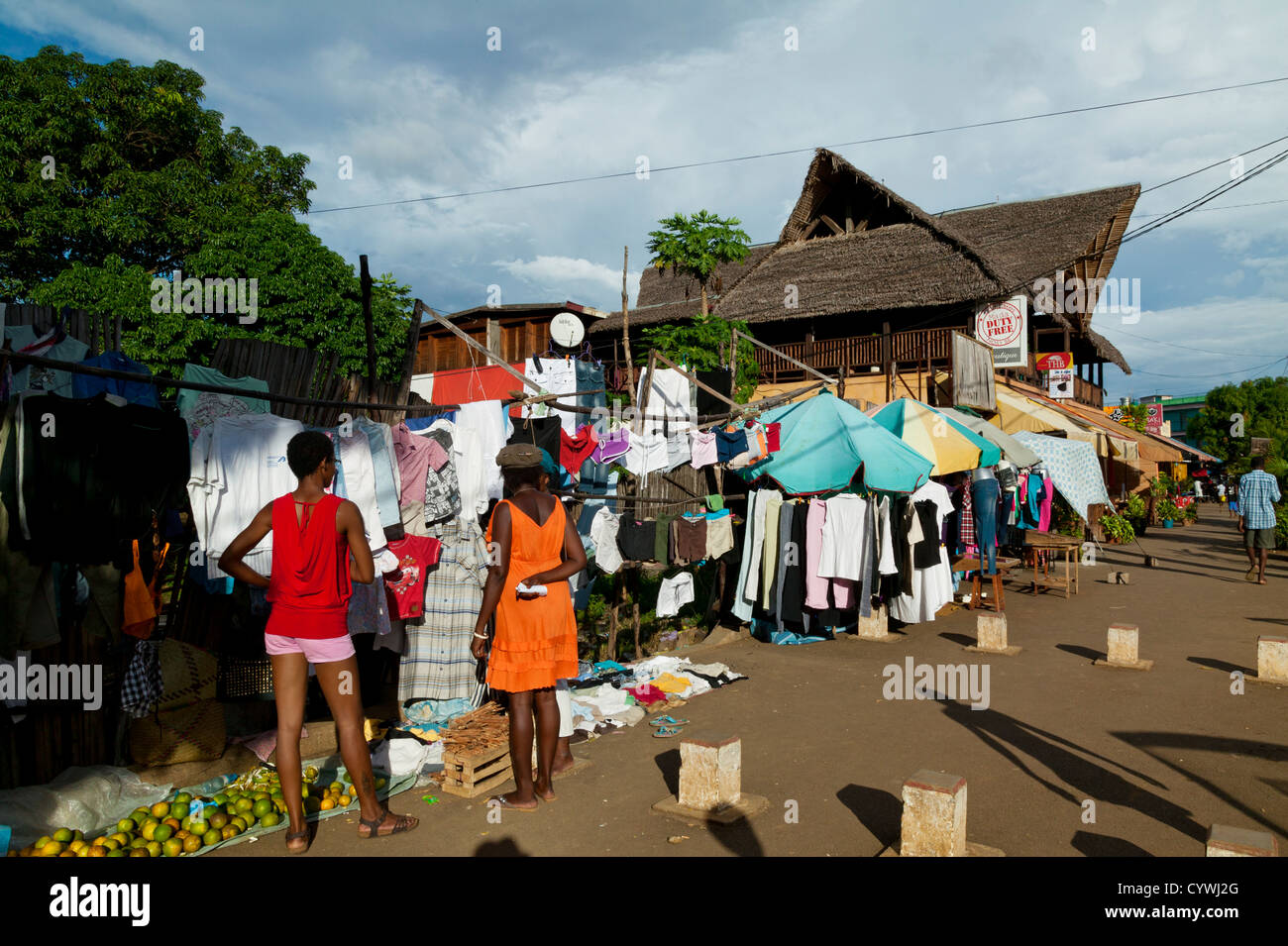 The Market,Hell Ville, Nosy Be Island, Madagascar Stock Photo - Alamy