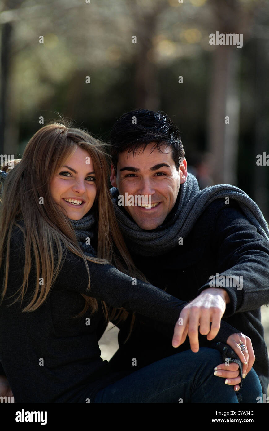 Loving couple having fun Stock Photo - Alamy