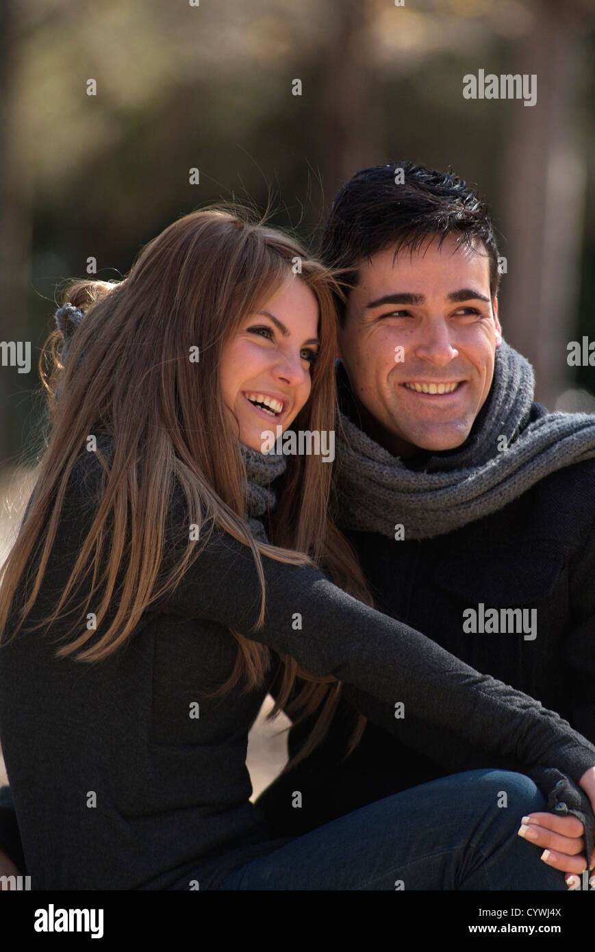 Loving couple having fun Stock Photo - Alamy