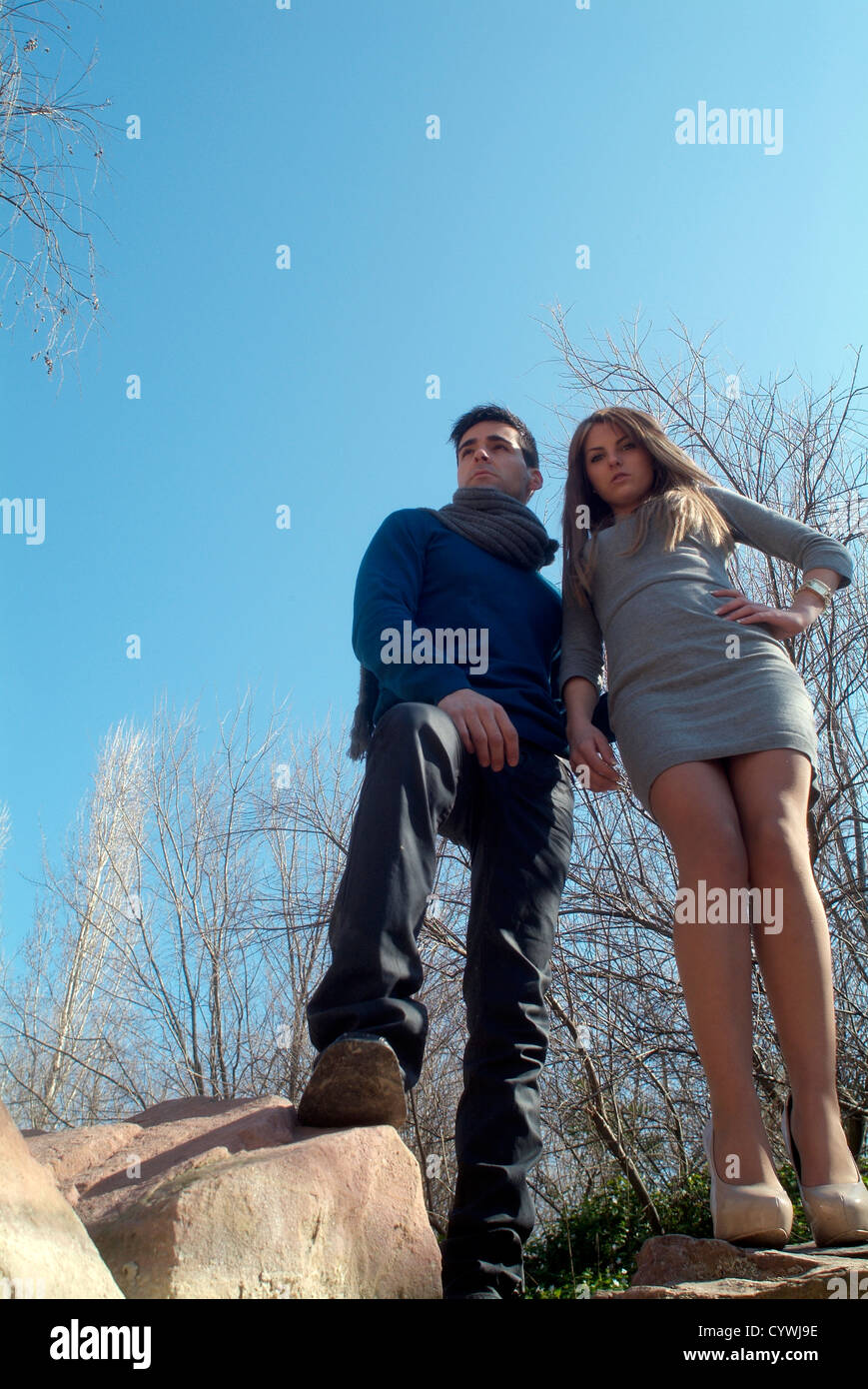 Loving couple having fun Stock Photo - Alamy