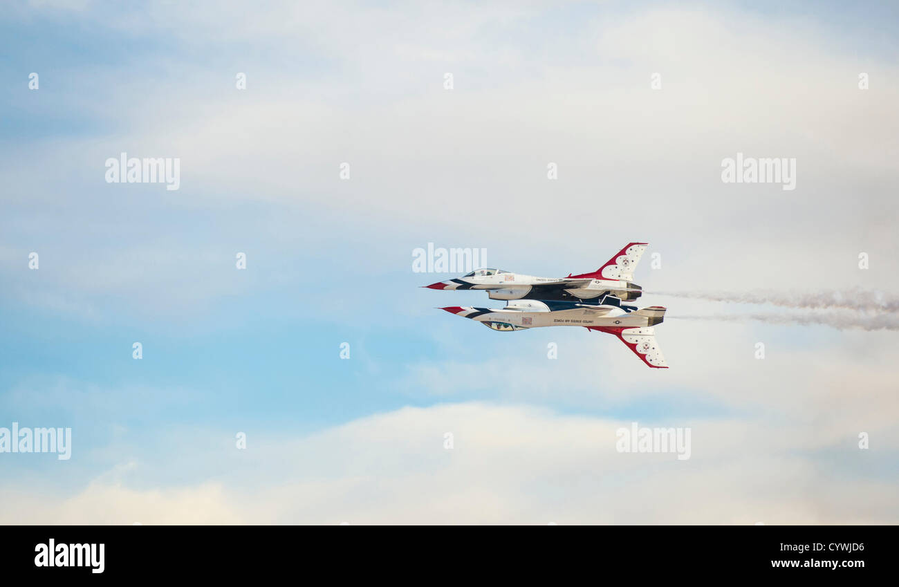 plane performing in the annual air show called Aviation Nation in Las ...