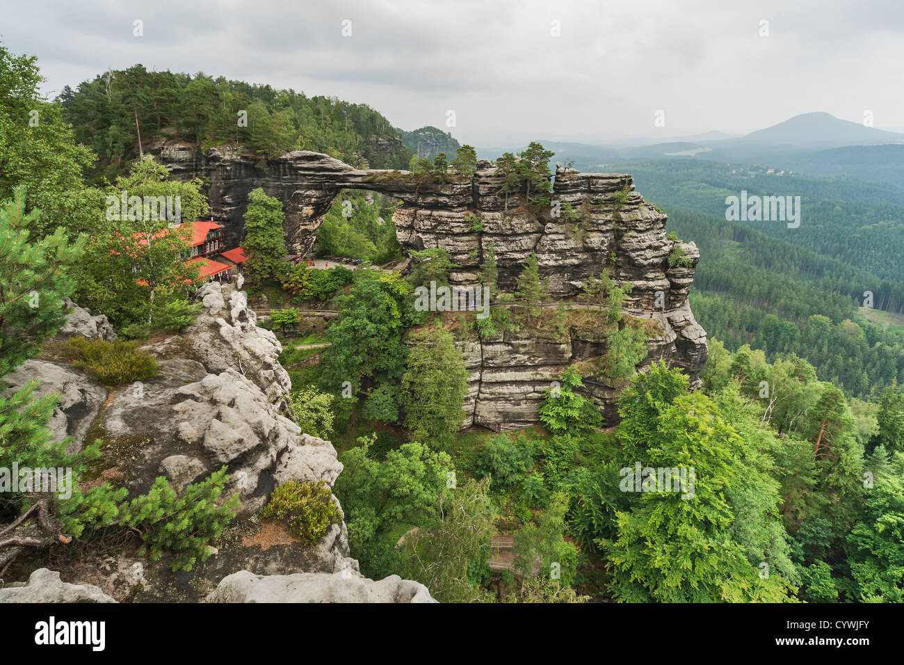 The Pravcicka brana (German: Prebischtor) is the largest natural ...