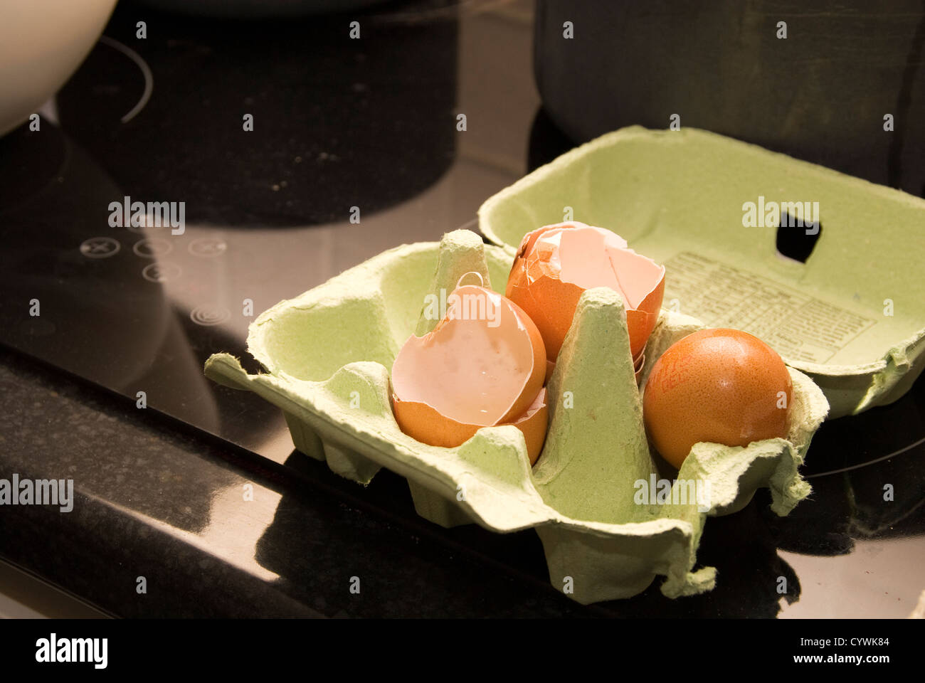 Open egg hi-res stock photography and images - Alamy