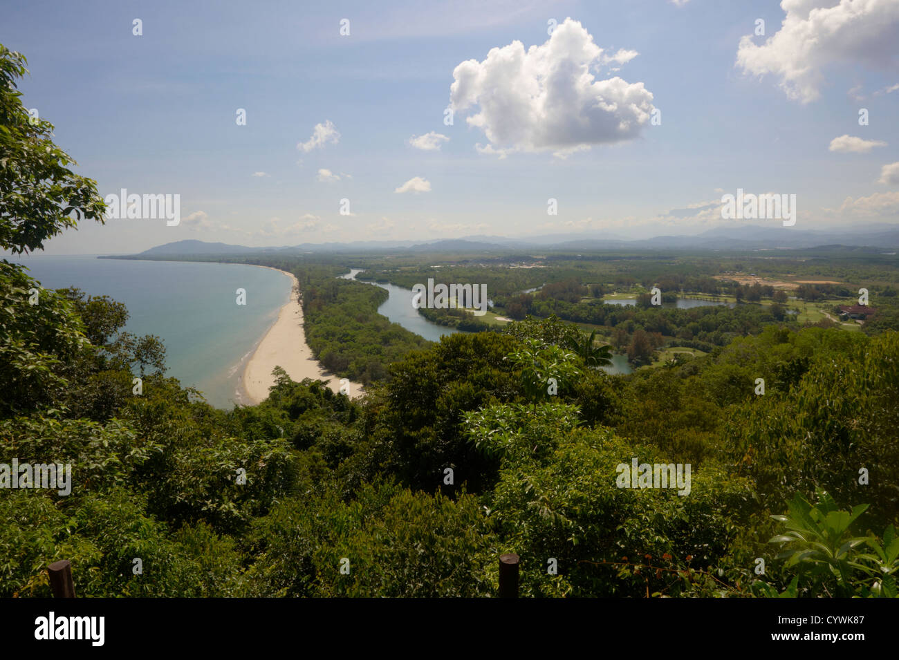 Dalit Bay, looking over Golf and Country Club toward Tuaran and Mount ...