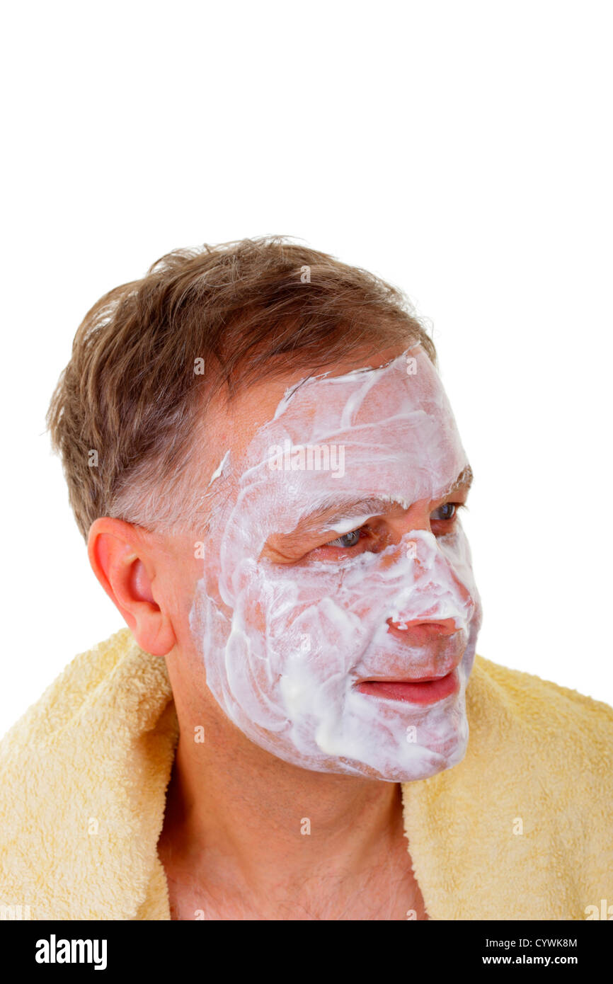 Man with facial mask Stock Photo - Alamy
