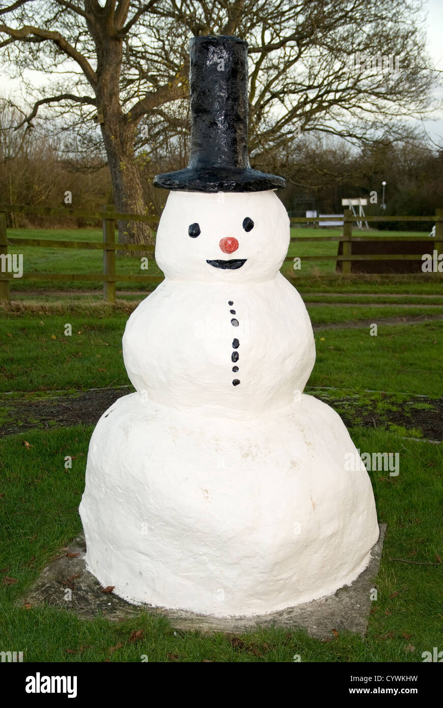 A concrete snowman Stock Photo - Alamy