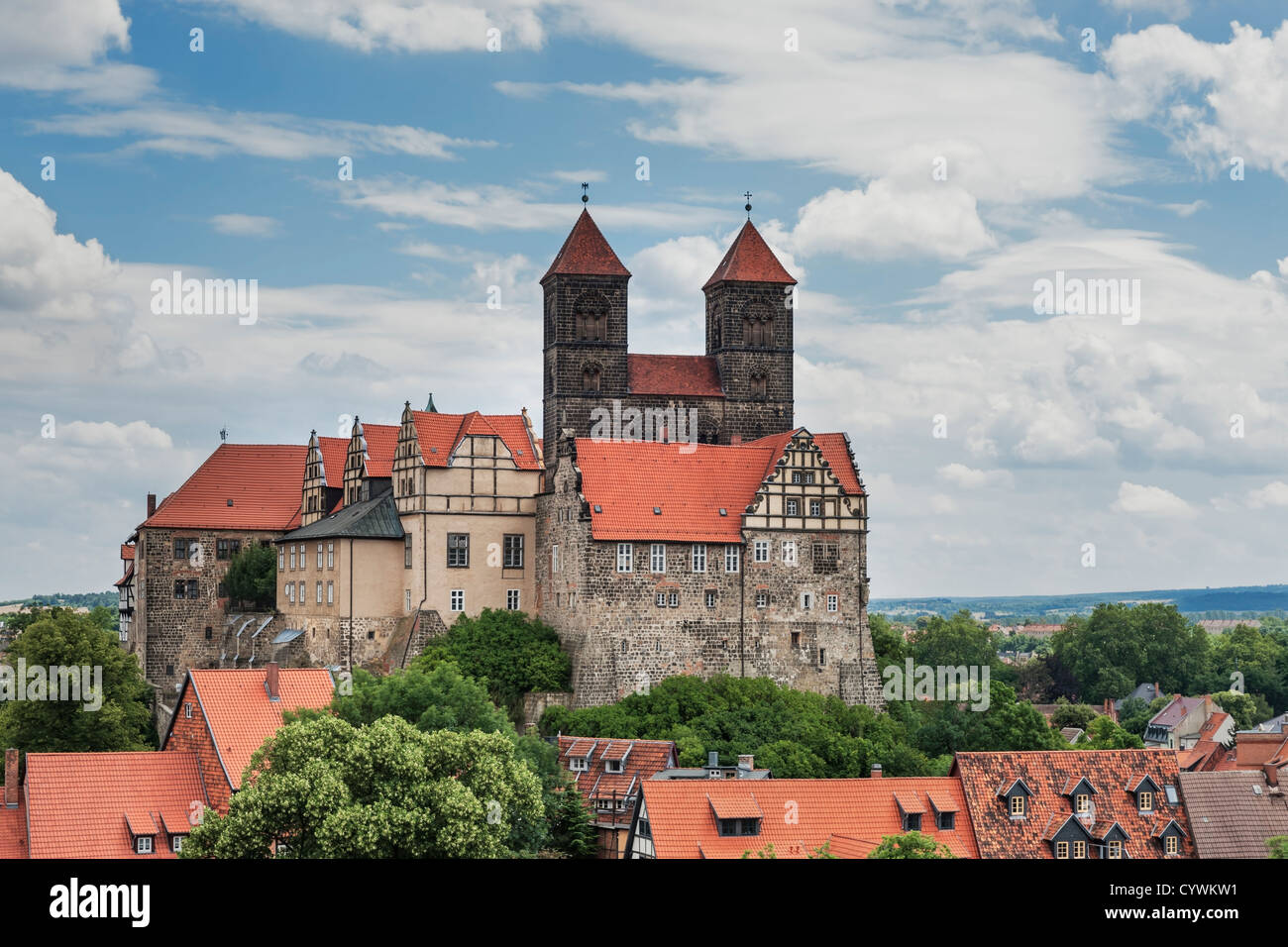 Castle and Collegiate Church of St. Servatius on the Schlossberg ...