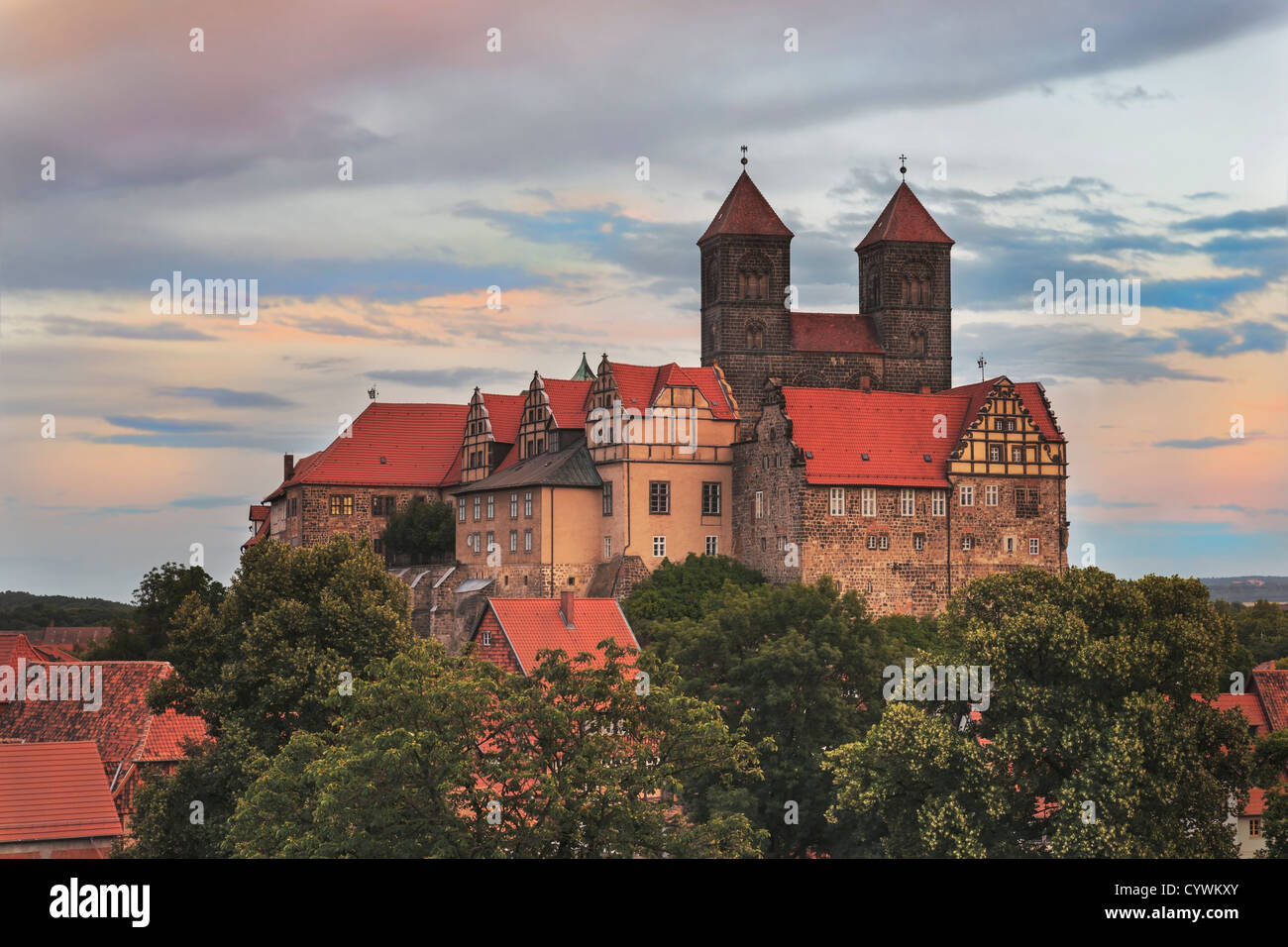 Castle and Collegiate Church of St. Servatius on the Schlossberg ...