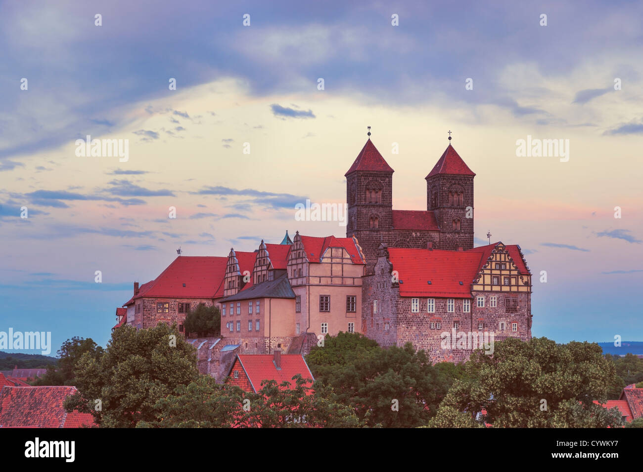 Castle and Collegiate Church of St. Servatius on the Schlossberg ...