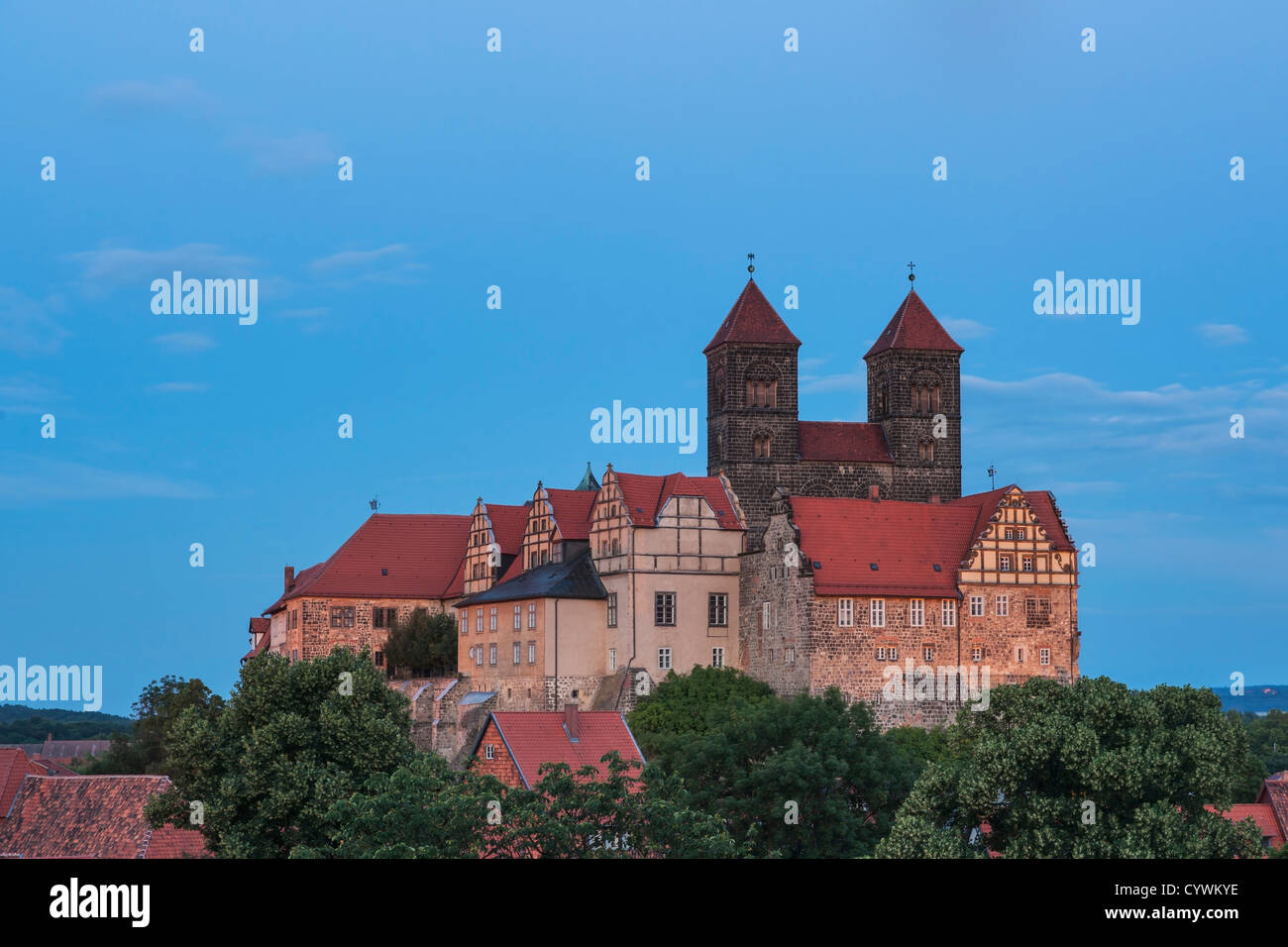 Castle and Collegiate Church of St. Servatius on the Schlossberg ...