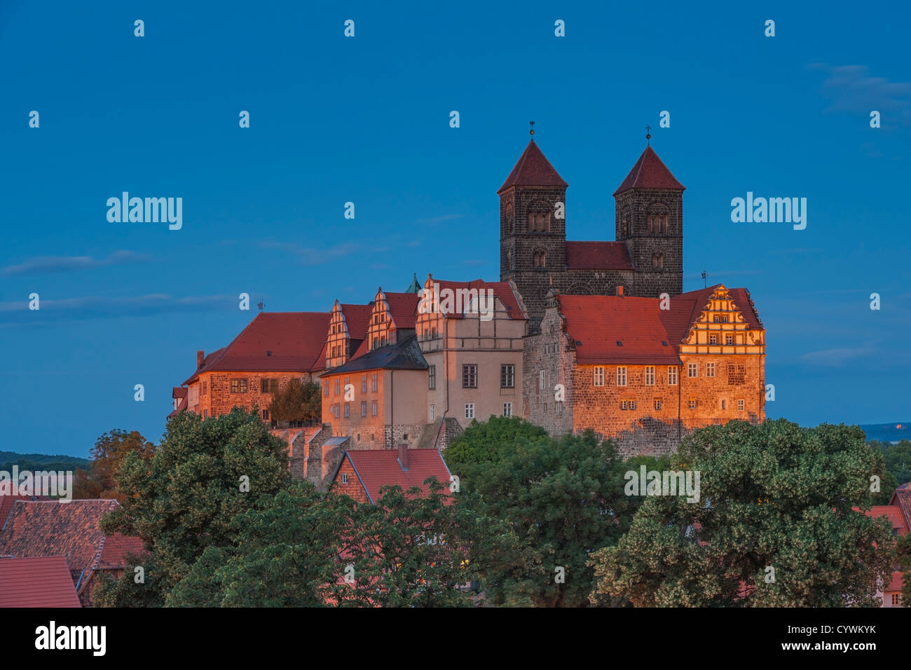 Castle and Collegiate Church of St. Servatius on the Schlossberg ...