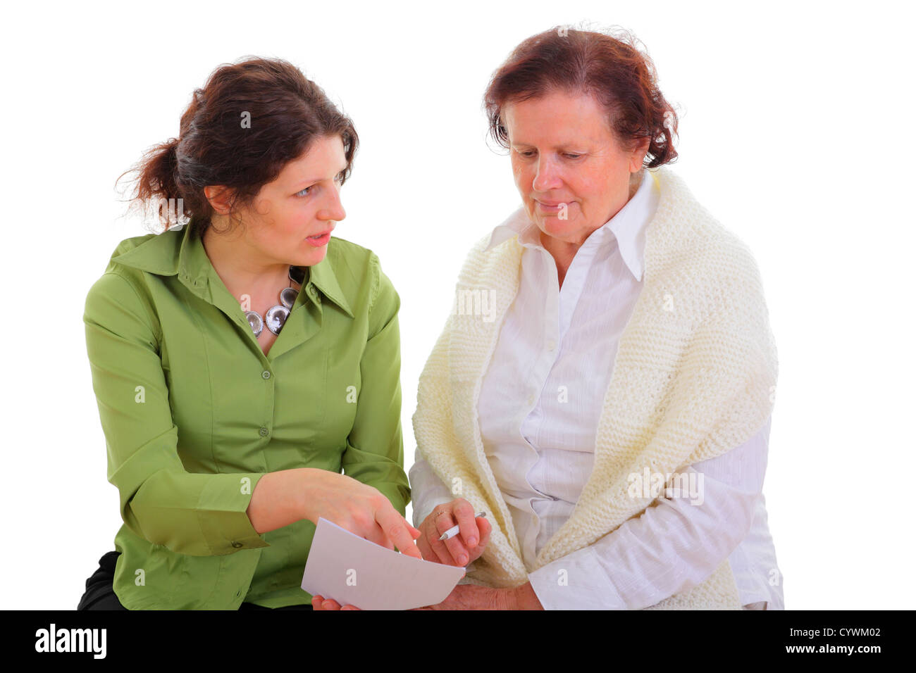 Agent explaining people hi-res stock photography and images - Alamy
