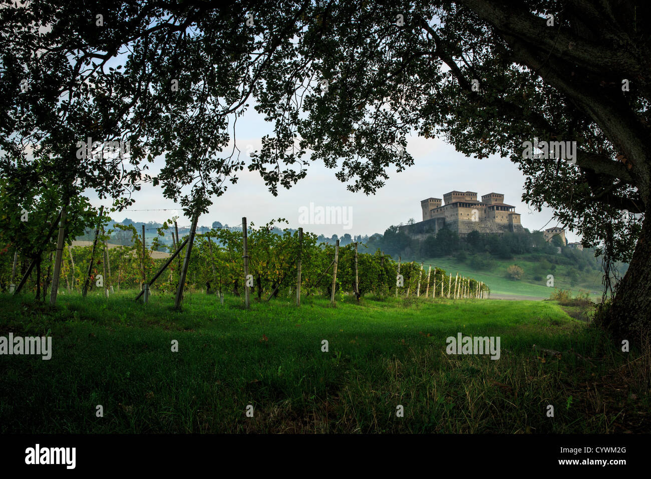 Torrechiara Castle, Emilia-Romagna, Italy Stock Photo - Alamy