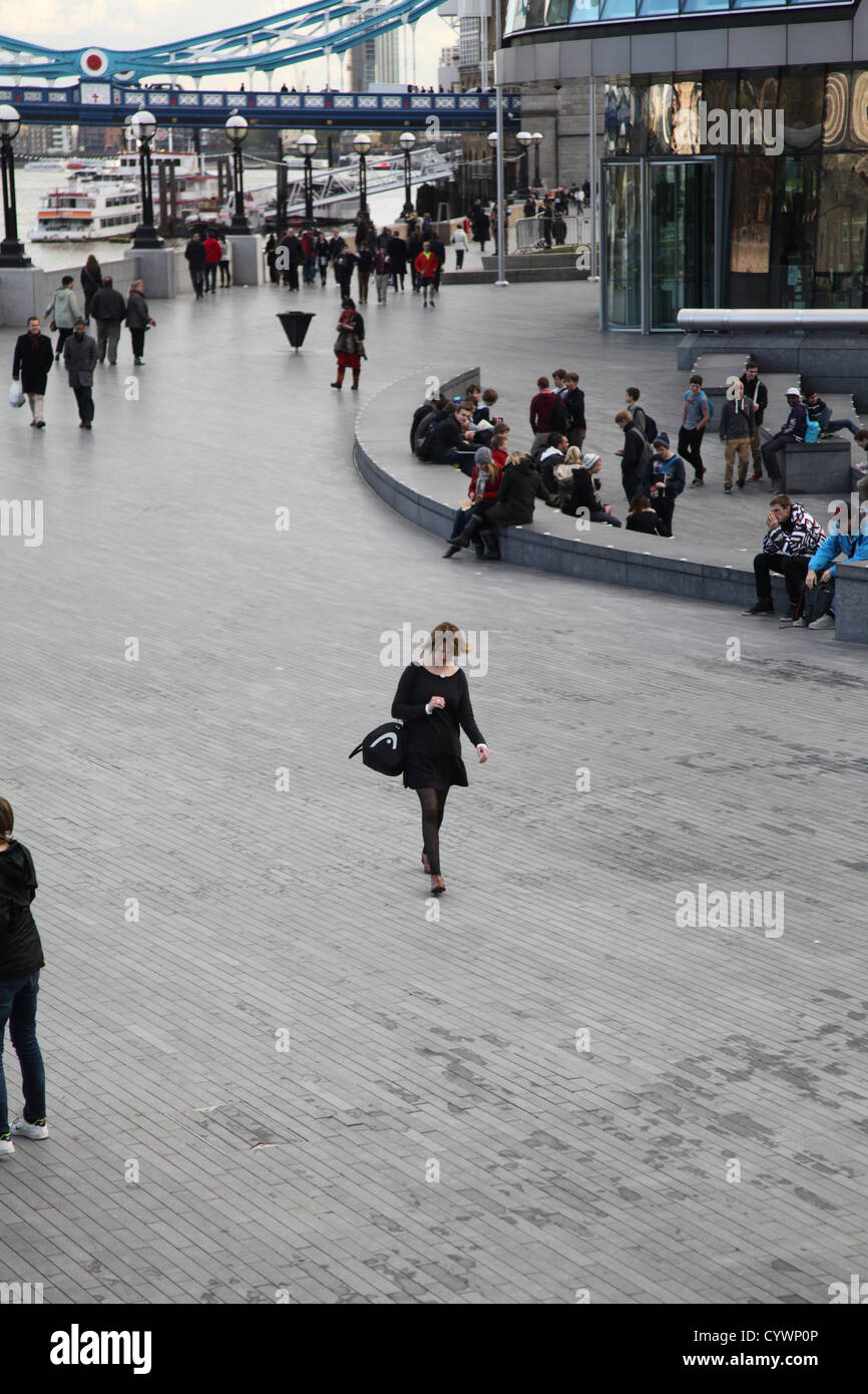 Fast walking Woman Stock Photo - Alamy