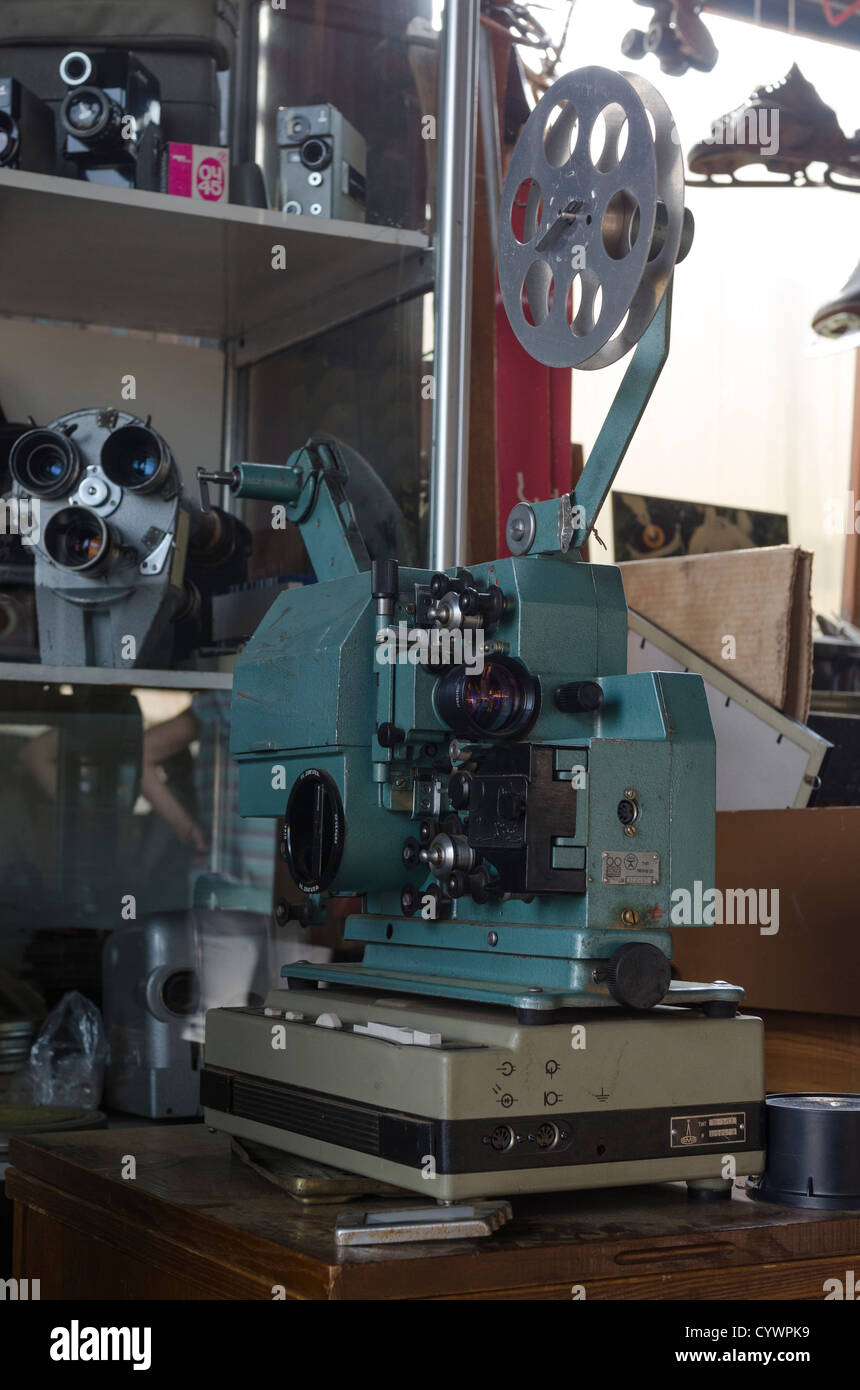 vintage apparatus tech closeup cinema machine old Stock Photo - Alamy
