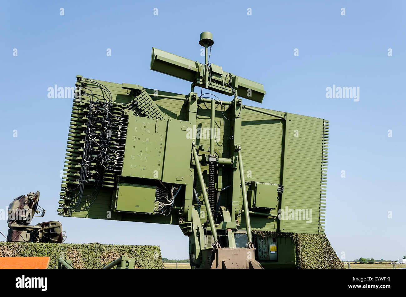 View of the military antenna Stock Photo - Alamy