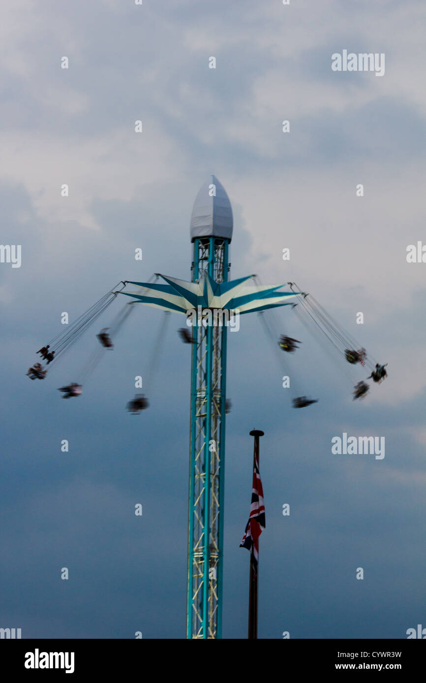 Fairground ride on South Bank London Stock Photo - Alamy