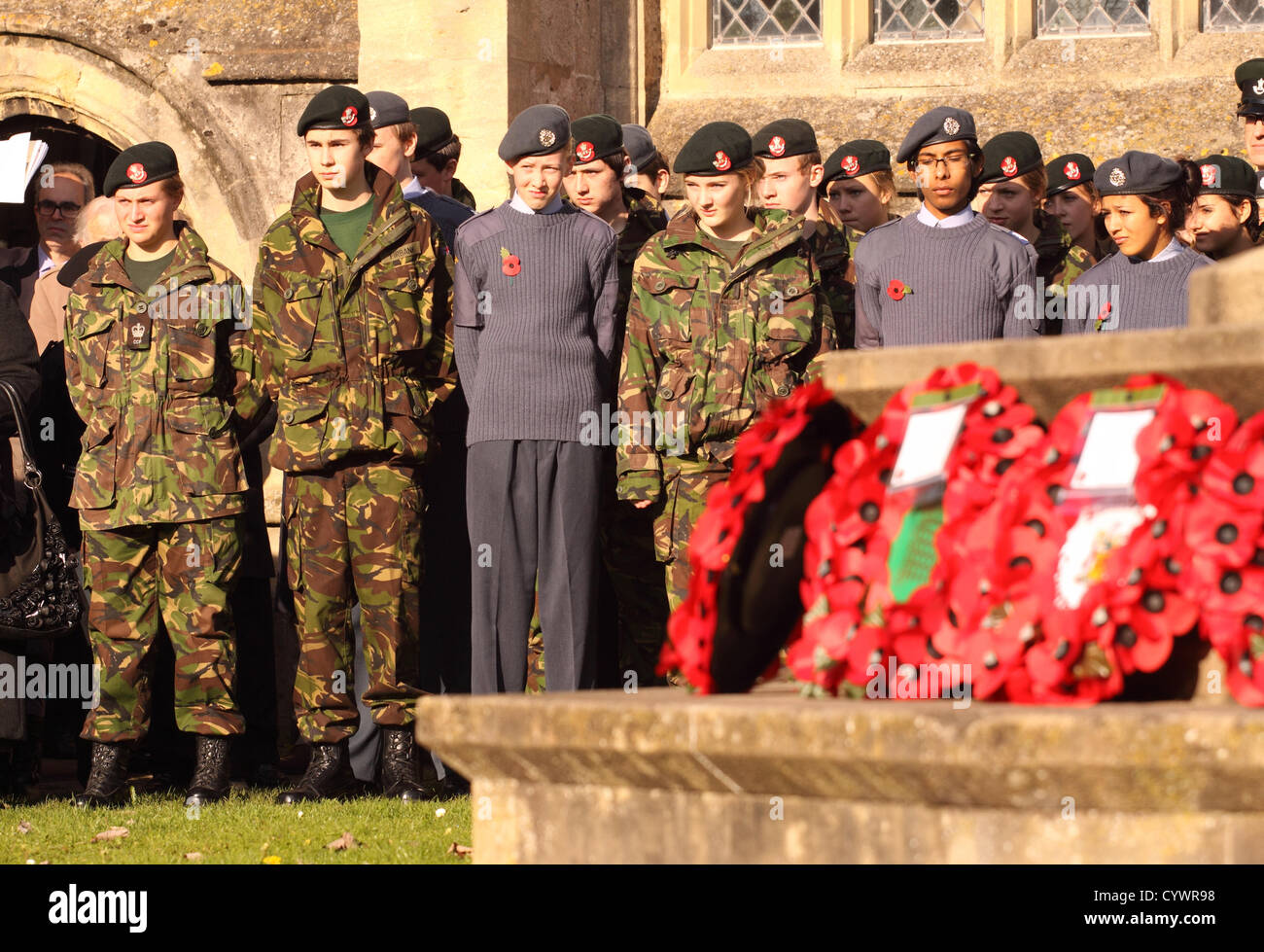 11 November 2012 Air Cadets and members of the CCF ( Combined Cadet ...