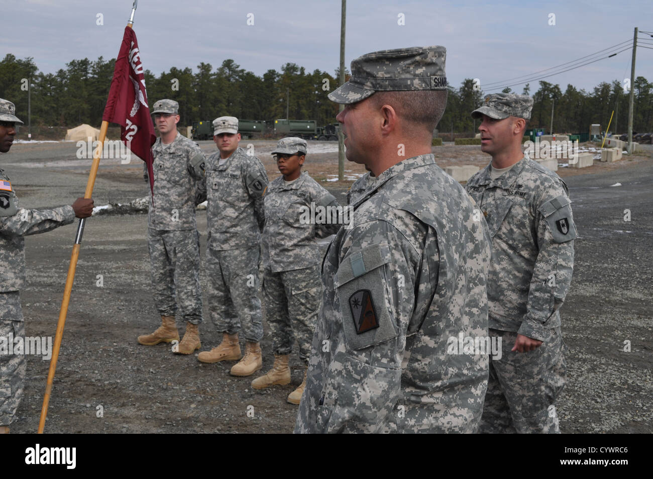 Col. Chris Sharpsten, commander of the 82nd Sustainment Brigade ...