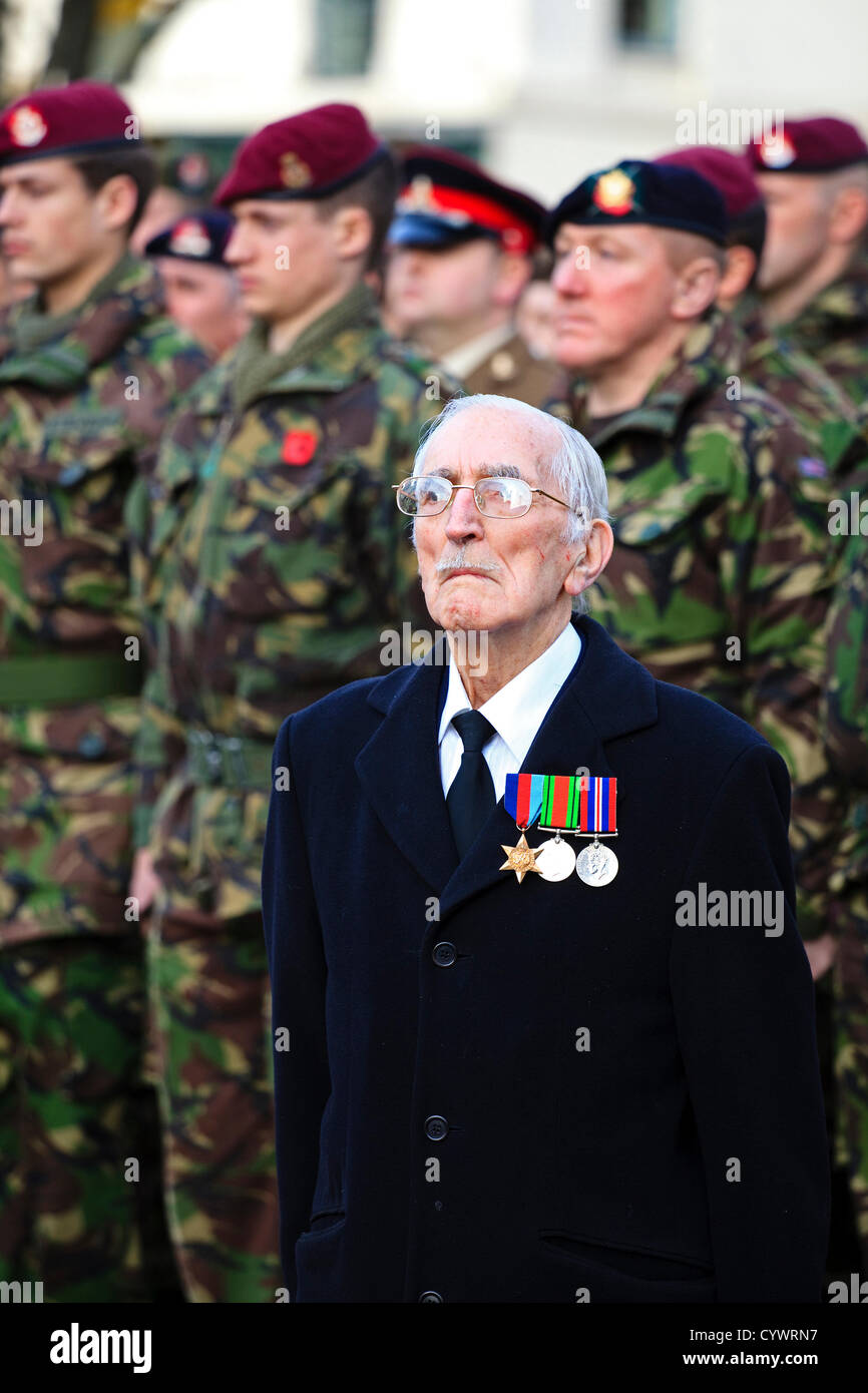 11 November 2012, George Square,Glasgow Scotland. Duncan Mills, aged 92 ...